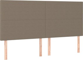 Box spring postel s matrací taupe 180x200 cm textil 3137017