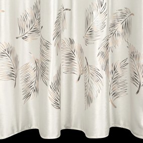 ZATEMŇOVACÍ ZÁVĚS NA KROUŽCÍCH IDALIA 140X250 CM LISTY