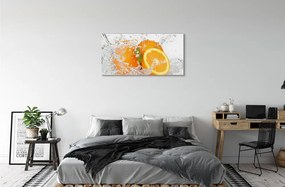 Obrazy na plátně Pomeranče ve vodě 125x50 cm