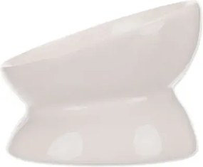 TRIXIE Miska bílá zvýšená / Keramická / Ergonomická / 0,15 l / O 13 cm