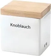 Continenta Dóza na potraviny bílá / Keramická dóza / víko gumovník / 1
