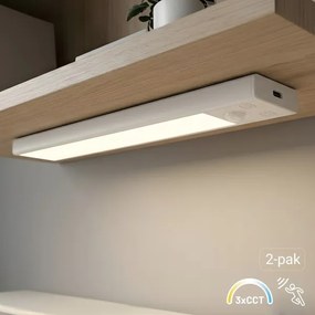 SADA 2x LED Nab. osvětlení nábytku se senz. VIRO LED/1W/800 mAh 20 cm CCT bílá