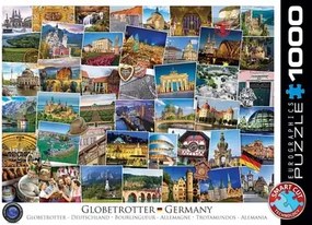 EUROGRAPHICS Puzzle Světoběžník – Německo / 1000 dílků / 68 × 48 cm
