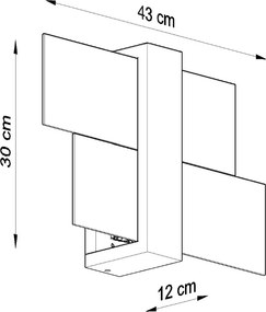 Sollux Lighting Nástěnné svítidlo FENIKS 1 bílé