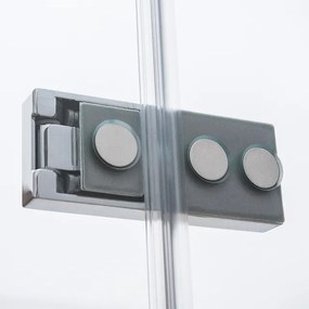 Roltechnik Outlet Jednokřídlé dveře do niky OBDNL(P)1 Varianta: šířka: 90 cm, orientace: Levá - (OBDNL1/90 - 4000726), Barva profilů a typ výplně: profily: brillant, výplň: transparent