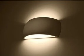 Nástěnné keramické svítidlo SOLLUX Pontius G9 1x60W bez zdroje SL.0835 bílá