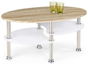 Konferenční stolek Matea dub sonoma/extra bílá
