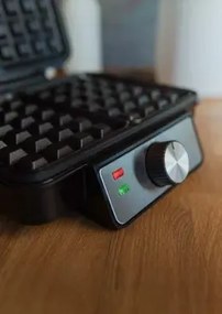 Huslog vaflovač černá / 1200W / 2 vafle / nepřilnavý povrch