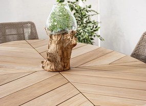 BIZZOTTO Oválný zahradní stůl PALMDALE 240x100cm bílé nohy 0804740