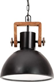 Industriální závěsné svítidlo 25 W černé kulaté 30 cm E27 320536