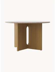 Kulatý jídelní stůl's deskou stolu z pískovce Androgyne, Ø 120 cm