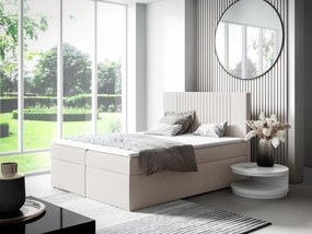 Eka Kontinentální čalouněná postel LINA - Trinity (90x200 cm) Barva látky Trinity: Krémově bíla (Trinity 2301)