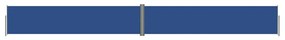 Zatahovací boční markýza modrá 140 x 1 200 cm,  318064