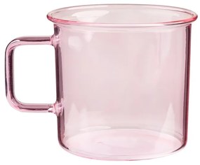 Hrnek Glass 0,35l, růžový