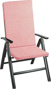 Bellatex Sedák na zahradní židli Červená 47x115 cm