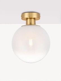 Bílé/ve zlaté barvě skleněné stropní svítidlo Vita – Nova Luce