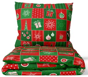 Bavlněné povlečení Vánoční Patchwork