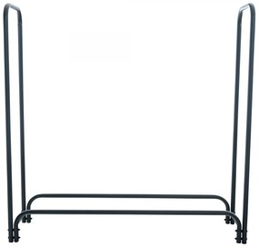 Stojan na palivové dřevo Wilster 316789 - 120x120x36 cm, kov antracit