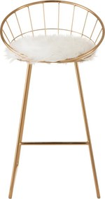 Zlatá kovová barová stolička Charlotte gold - 52*51*100cm