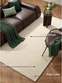 Krémový vlněný koberec 120x170 cm Eloise – Hanse Home