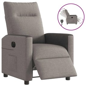 Elektrické polohovací křeslo taupe textil 3324043