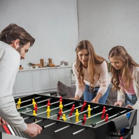 Costway Multiherní stůl 4 v 1 se stolním fotbalem a kulečníkem a arkádovou herní