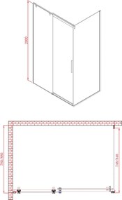 Polysan Polysan, ALTIS LINE boční stěna 800mm, čiré sklo, AL5915