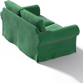 Potah na pohovku IKEA  Ektorp 2-místná, nerozkládací barva zelená látka lesklé, sametová