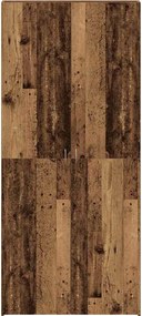 Skříň na obuv 80 x 35.5 x 180 cm Kompozitní dřevo Hnědá 3333843