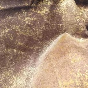 Metrážový závěs hnědo zlatý šířka 140cm