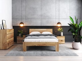 Dubová postel 160x200 cm Rosario