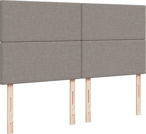 Box spring postel s matrací taupe 180x200 cm textil 3292132