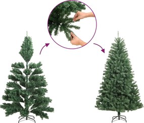 Umělý úzký vánoční stromek se 150 LED 120 cm 3315778