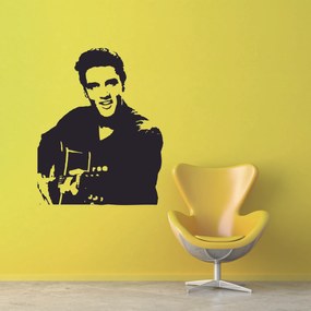 Samolepka na zeď - Elvis Presley (48x60 cm) - PopyDesign