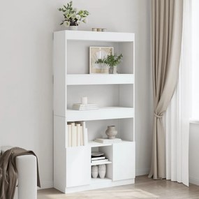Skříň highboard bílá 92 x 33 x 180 cm kompozitní dřevo 3309618