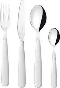 Guzzini POP bílá / Sada příborů / 24 ks / nerezová ocel / ABS rukojeti