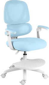 Dětská otočná židle Neoseat JUNI 023 — látka, pratelný potah, modrá