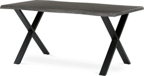 Jídelní stůl HT-F4316 GREY, mdf, šedý dub (160 x 90) cm Šedá