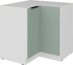 Kuchyňská linka ARIA sb | 270x230 cm | UNI dvířka | bílá/aquamarine