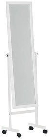 Stojící zrcadlo Yolanda - 150x45x30 - Bílá