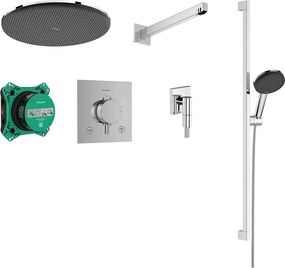 Hansgrohe Raindance Alive S - Sprchový set s termostatem pod omítku, s tělesem, průměr 30 cm, 3 proudy, chrom 24622000