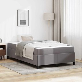 Rám postele s matrací Šedá 120 x 190 cm textil 3398992