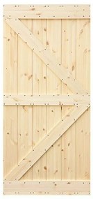 LOFT Posuvné dveře Rustik KK, 846 × 1985 mm, borovice, dřevo masiv