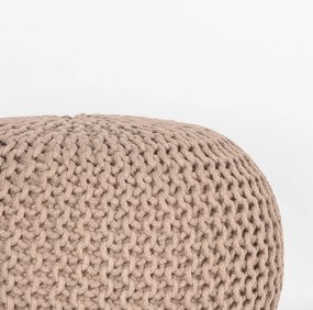 LABEL51 pletený puf GEBREID béžový M Color: Beige SH-24.047