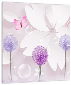 Obraz - Na řece květin (30x30 cm)