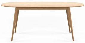 PLAYdinner Lamé, Jídelní Stůl, ve velikostech 180, 230, 280cm druh dřeva: Dub - White Oil, rozměr stolu: 180x105cm