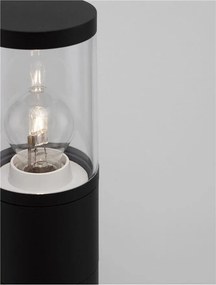 NV 9002875 Venkovní sloupkové svítidlo CETERA černý hliník a akryl E27 1x12W 220-240V IP54 bez žárovky - NOVA LUCE