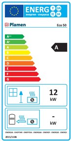PLAMEN Litinová krbová kamna ECO 50 - černá