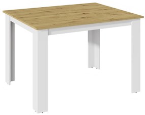 Vikio Jídelní stůl MANGA 120x80 artisan/bílá
