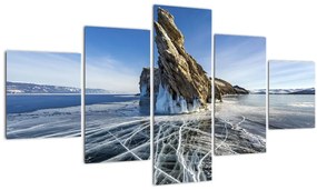Obraz ledové skály (125x70 cm)